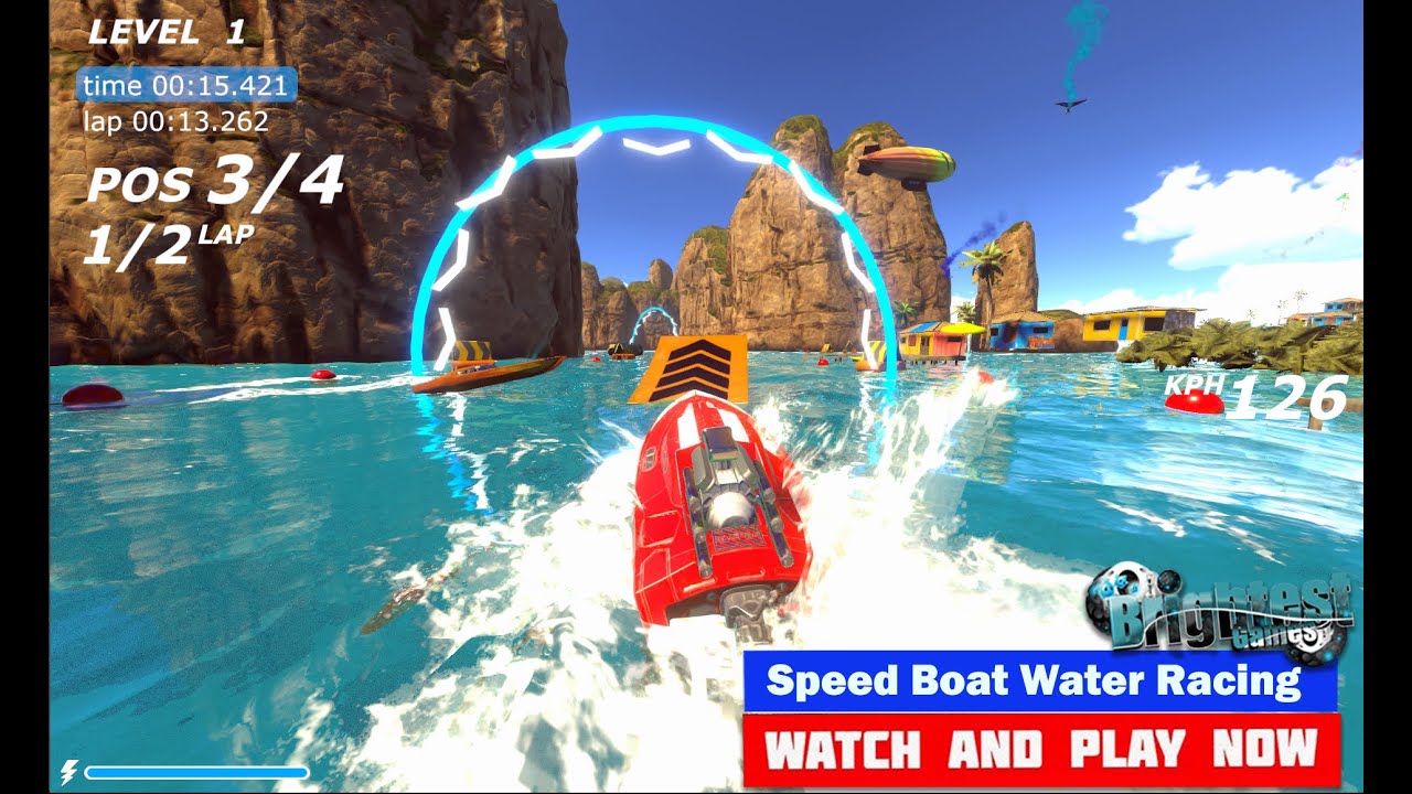 Speed Boat Water Racing · Game · Gameplay Brightestgames.com - YouTube