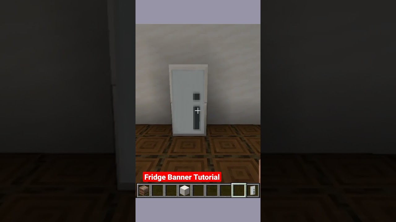 Fridge Banner Tutorial #minecraft #shorts - YouTube