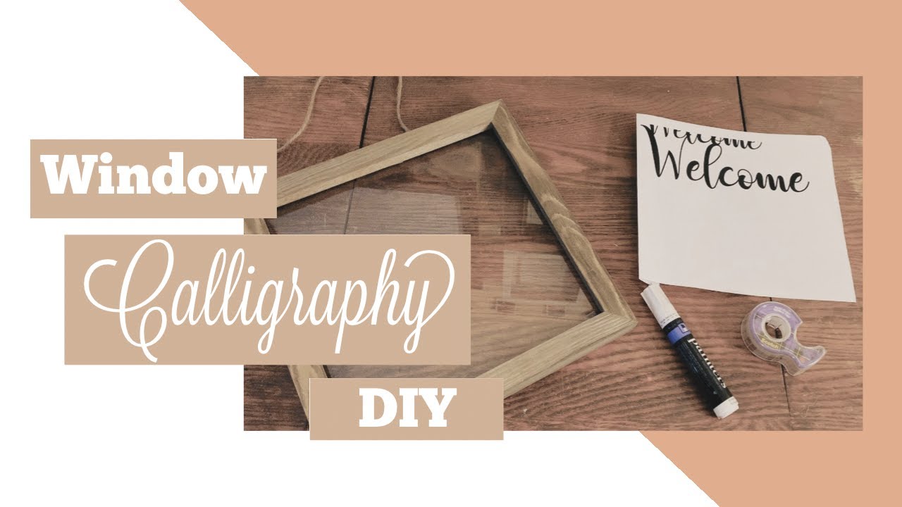 5 Steps to Create a Window Calligraphy DIY - YouTube