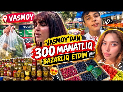 💸😱 VASMOY’DAN 300 MANATLIQ BAZARLIQ ETDİM! 🛒🔥 PULU BELƏ XƏRCLƏDİM! 💸