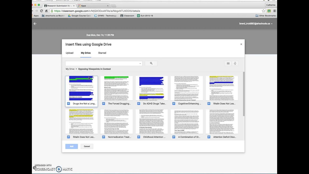 Adding Docs to Google Classroom Assignment - YouTube