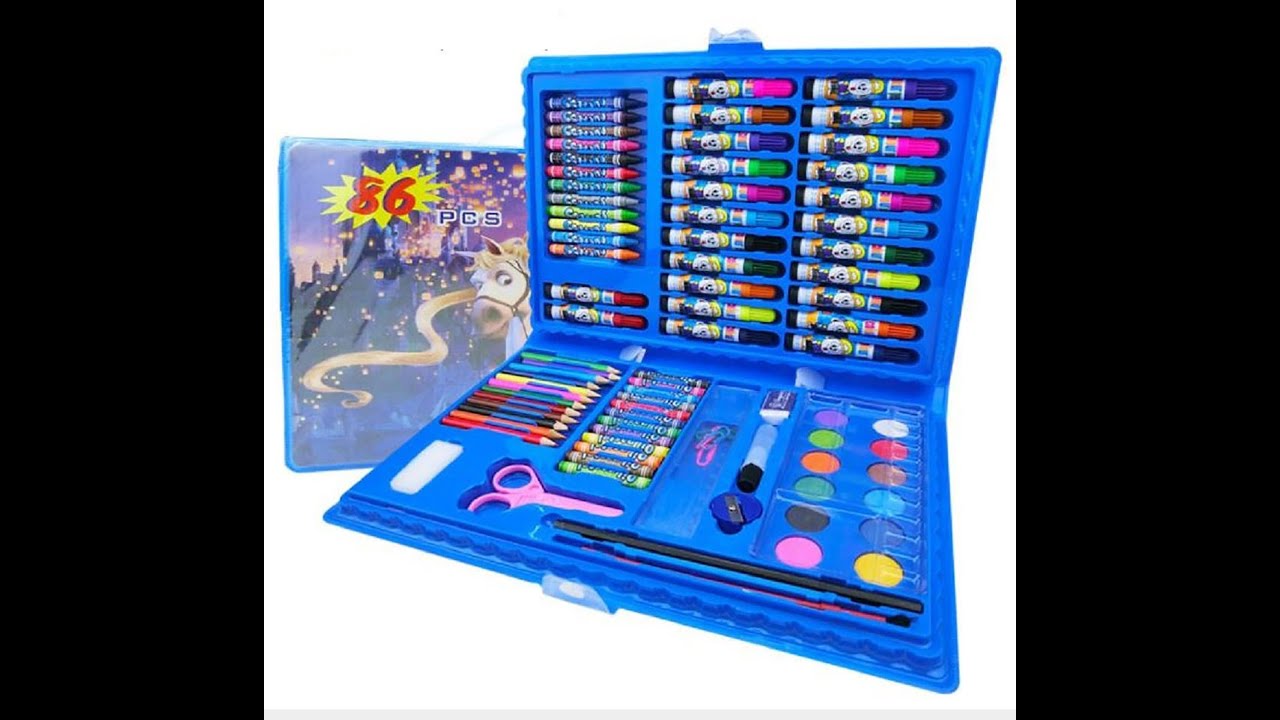 Multi Colour 86 PCS Kit / Set With Button Box Best Quality - YouTube