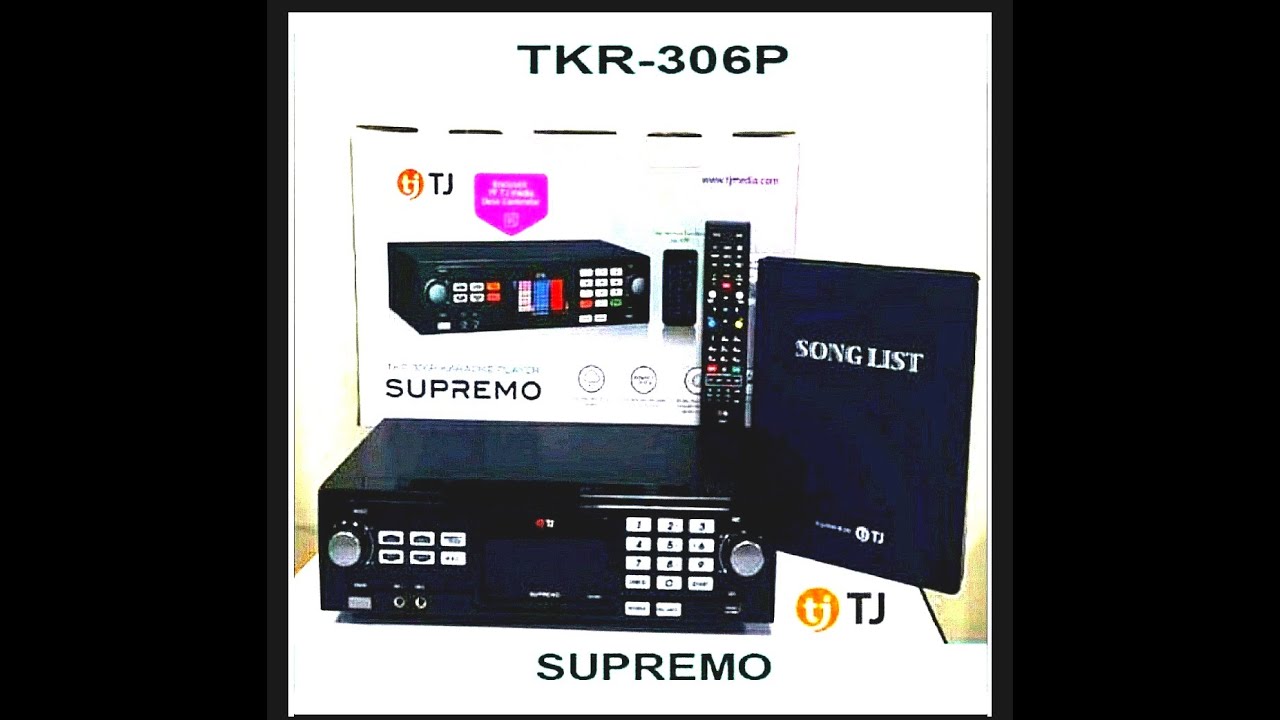 TJ MEDIA TKR-306P SUPREMO KARAOKE PLAYER - YouTube
