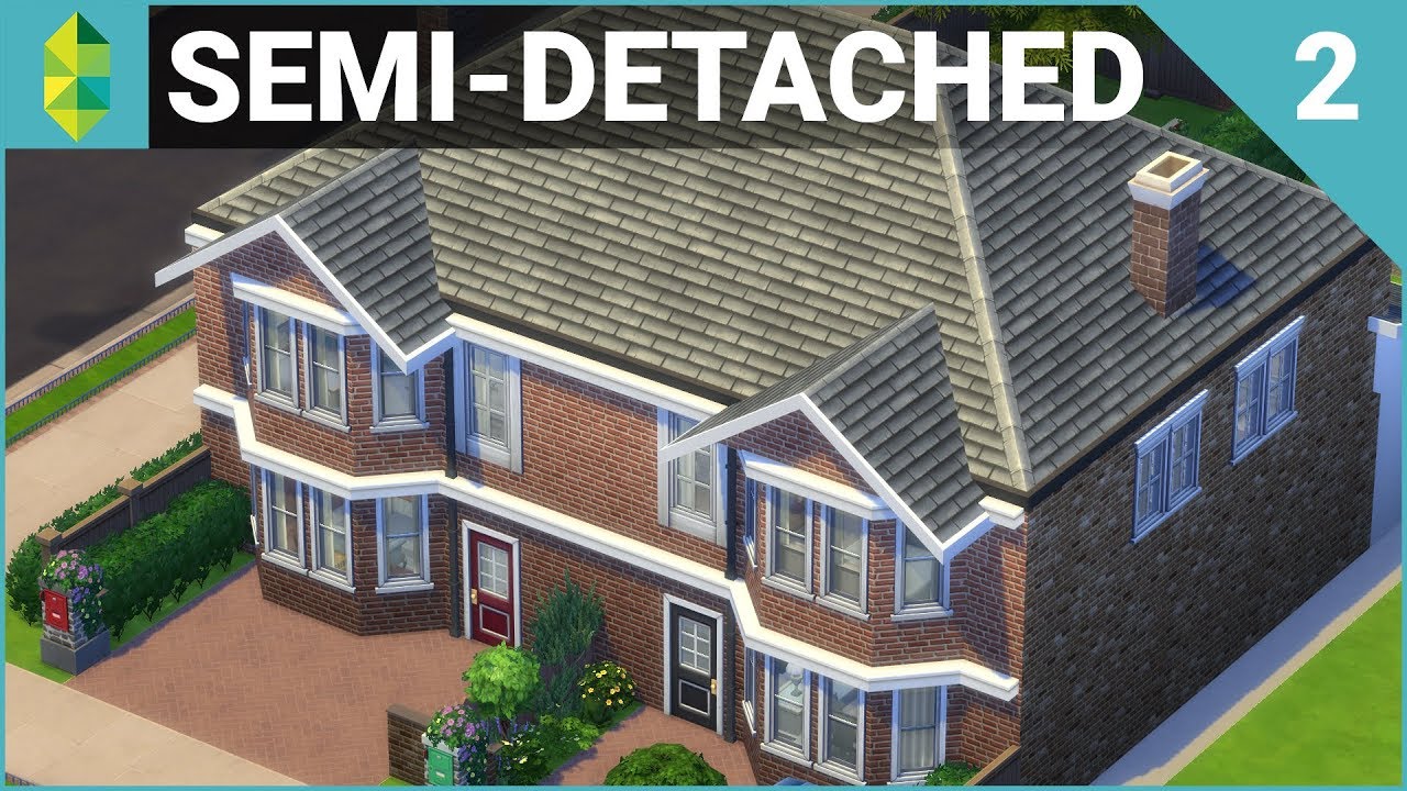 SEMI-DETACHED British Home (PART 2) | The Sims 4 House Building - YouTube