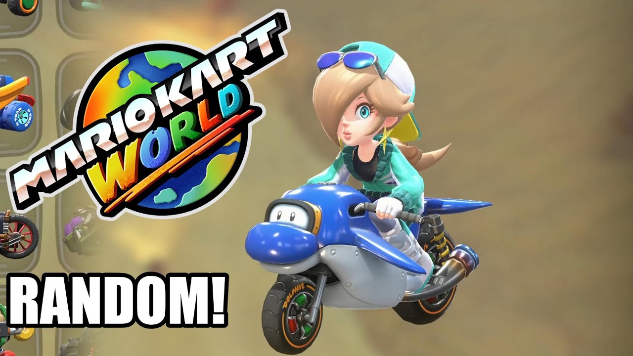 4 Random Mario Kart World Races as Rosalina (No Commentary, 4K60FPS ...