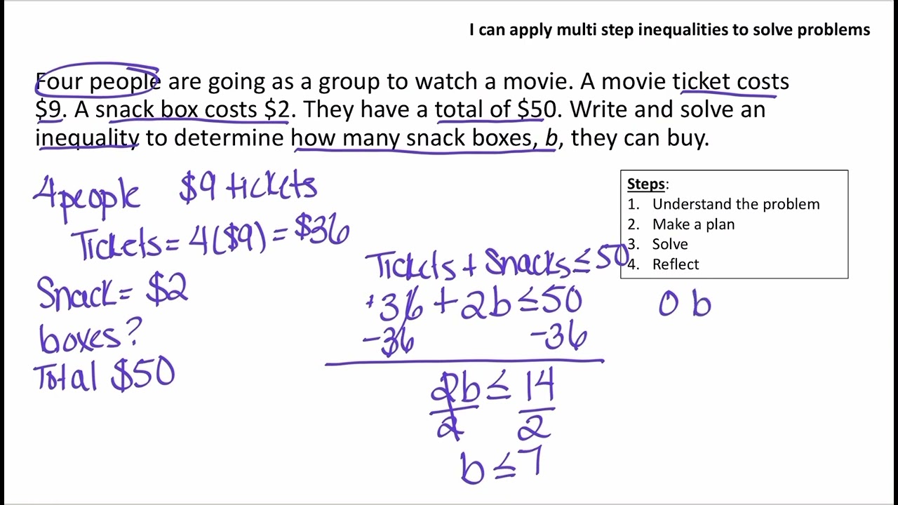1 07 Apply It Solve Multi Step Inequalities YouTube 1-07-apply-it-solve-multi-step-inequalities-youtube