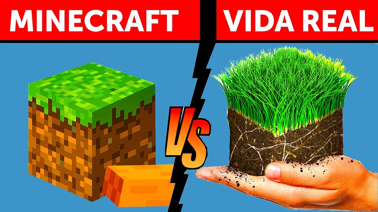 MINECRAFT vs VIDA REAL! *INCREÍBLE* 🤯 - YouTube