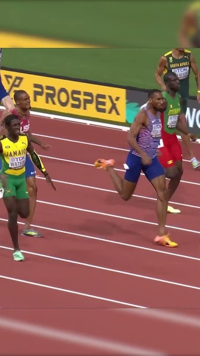 Incredible home straight from 🇯🇲's Watson in 400m final 🔥 #athletics #worldathleticschamps # ...