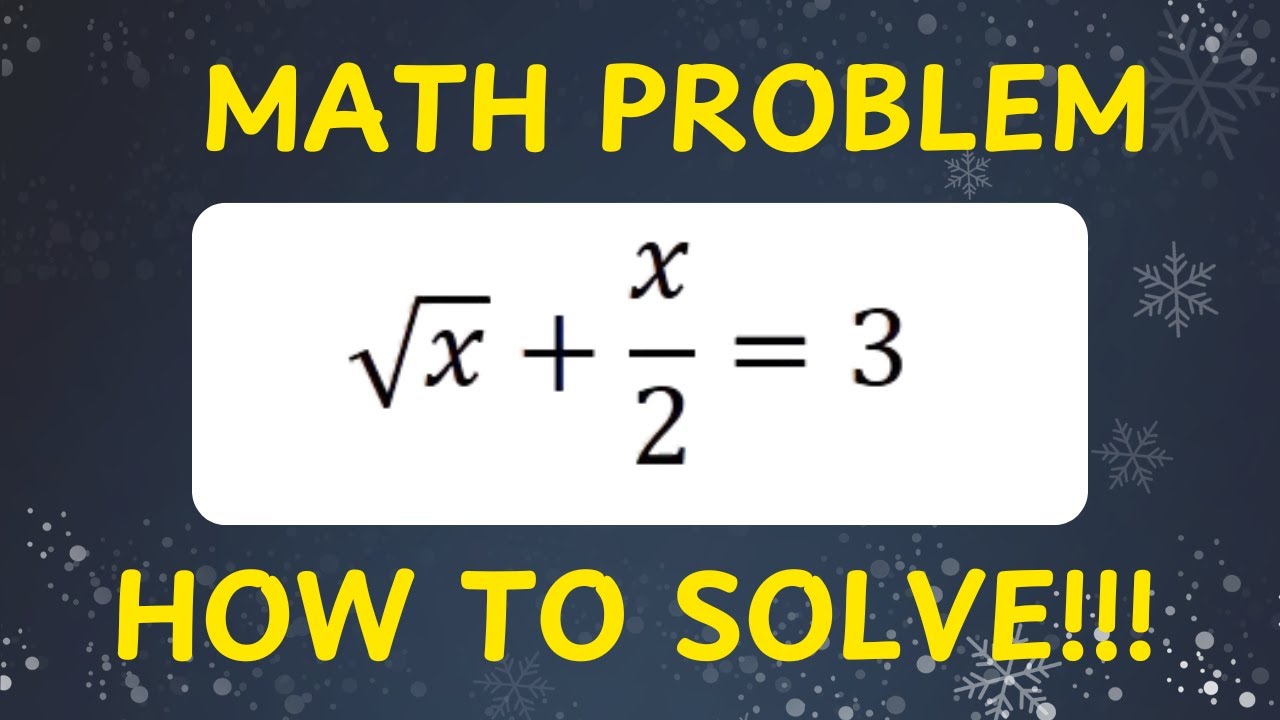 Indian | Can You Solve?? | Olympiad Math Algebraic Problem - YouTube