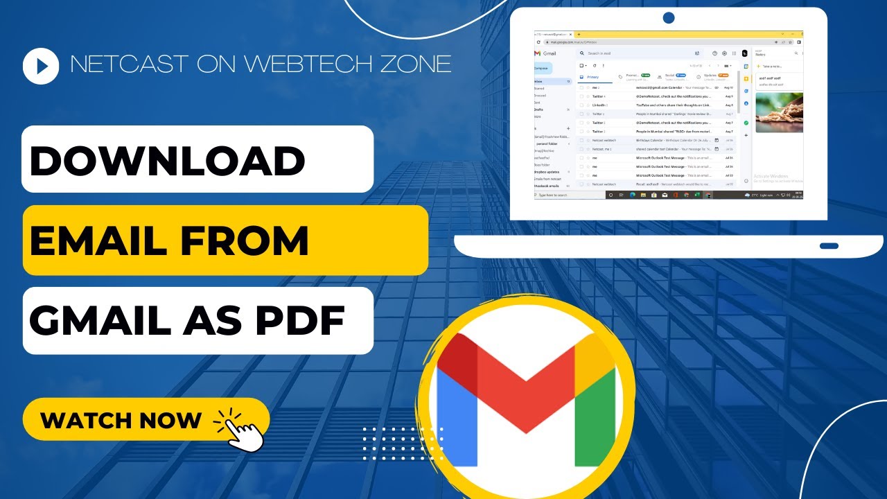 How to Download Email From Gmail as PDF? - YouTube
