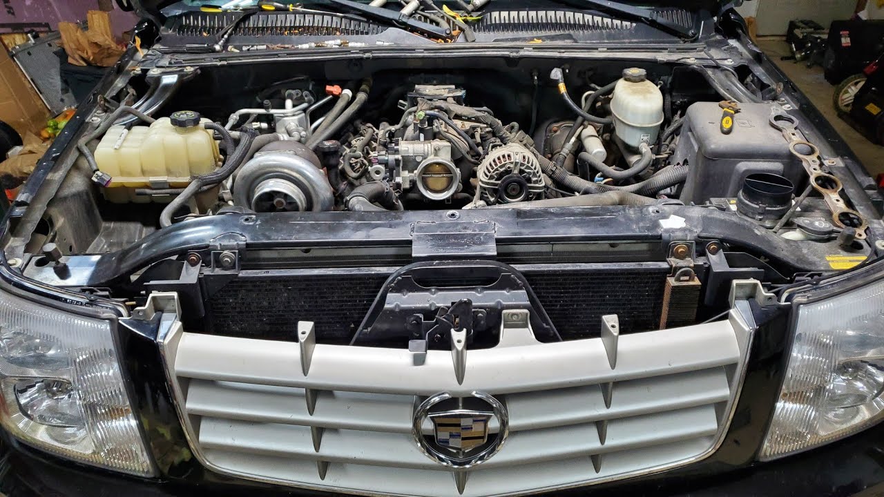 Budget Turbo LS Escalade Hot Side And First Start!!! - YouTube