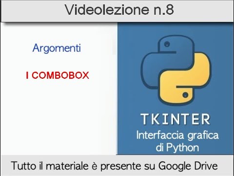 TKINTER : Videolezione n.8 - I COMBOBOX - YouTube