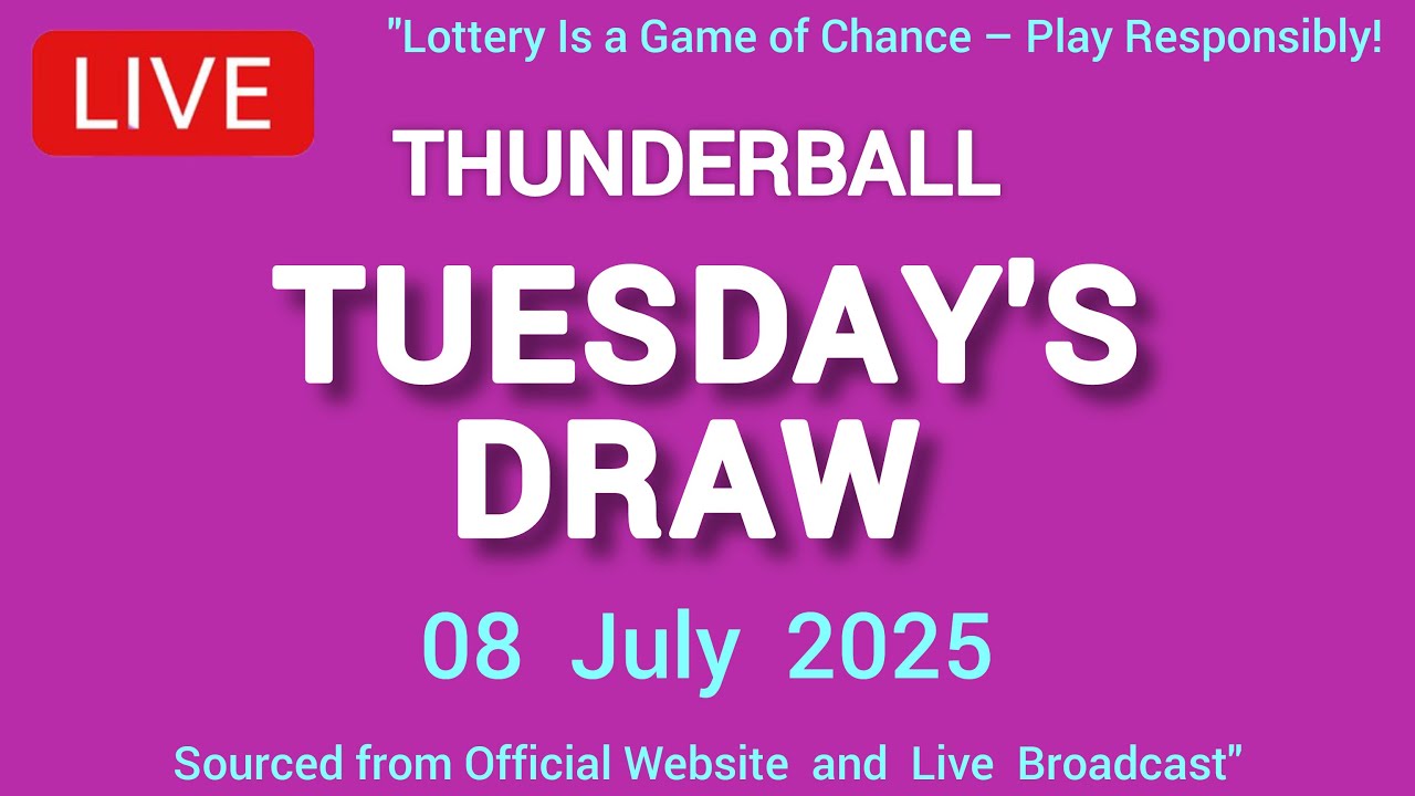 National Lottery Thunderball draw live tonight results from Tuesday 15 ...