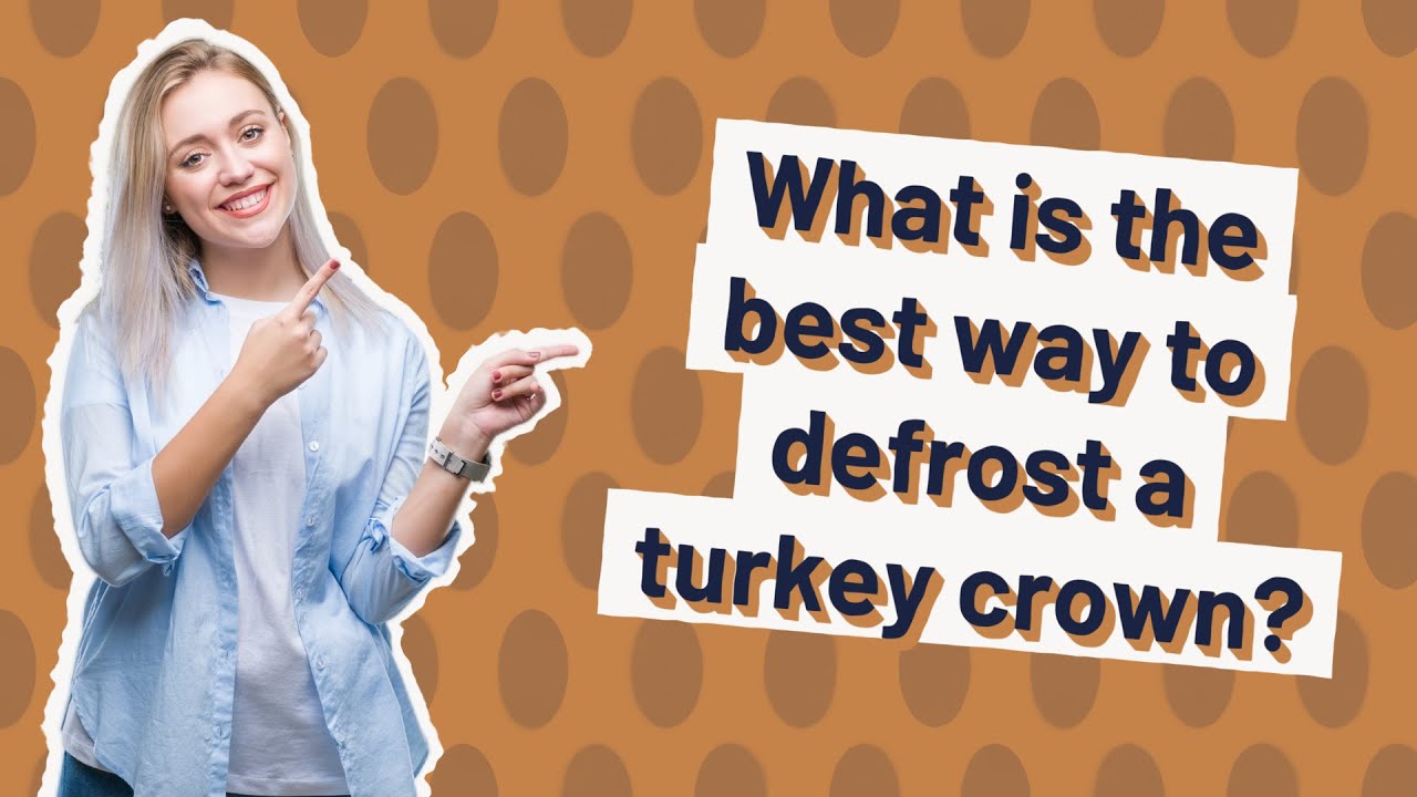 What is the best way to defrost a turkey crown? - YouTube