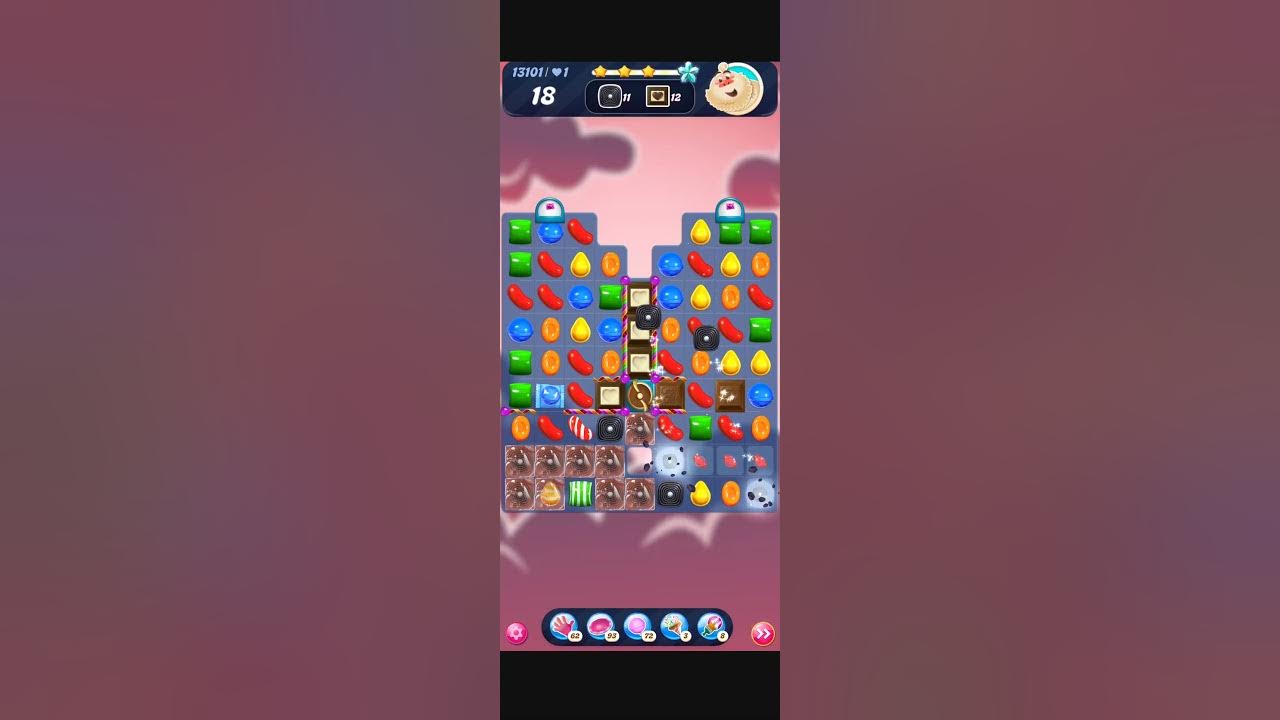 Beating Candy Crush Saga Levels Gameplay: Crushing Level 13101 - YouTube
