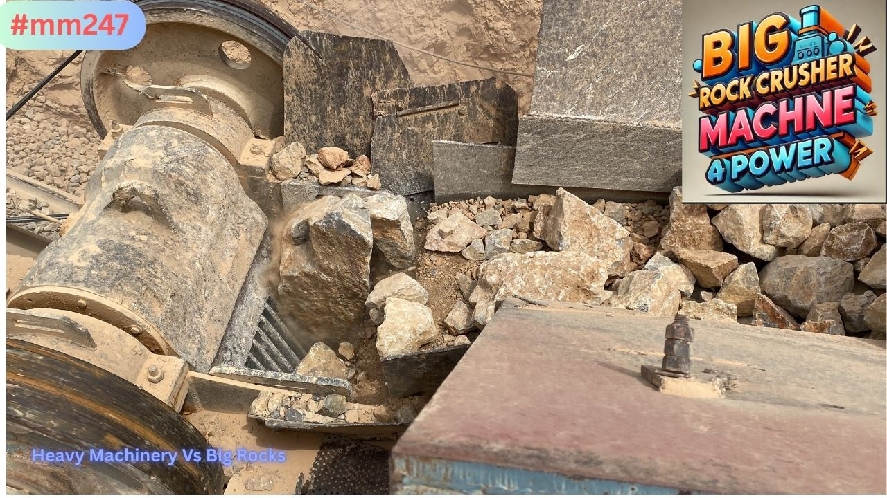 Powerful stone-crushing operation, 🚨 showcasing the👋 strength of Heavy ...
