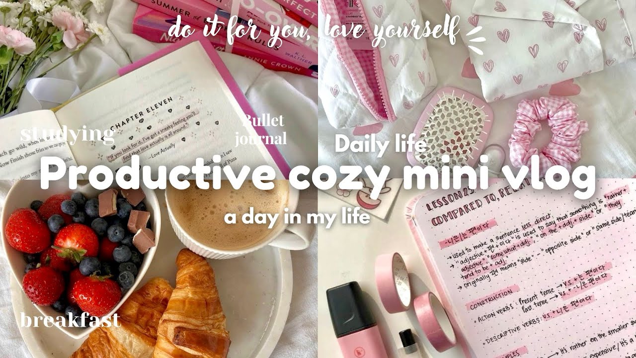 Cozy introvert vlog 🍧being productive, haul, cafe visiting, cute ...