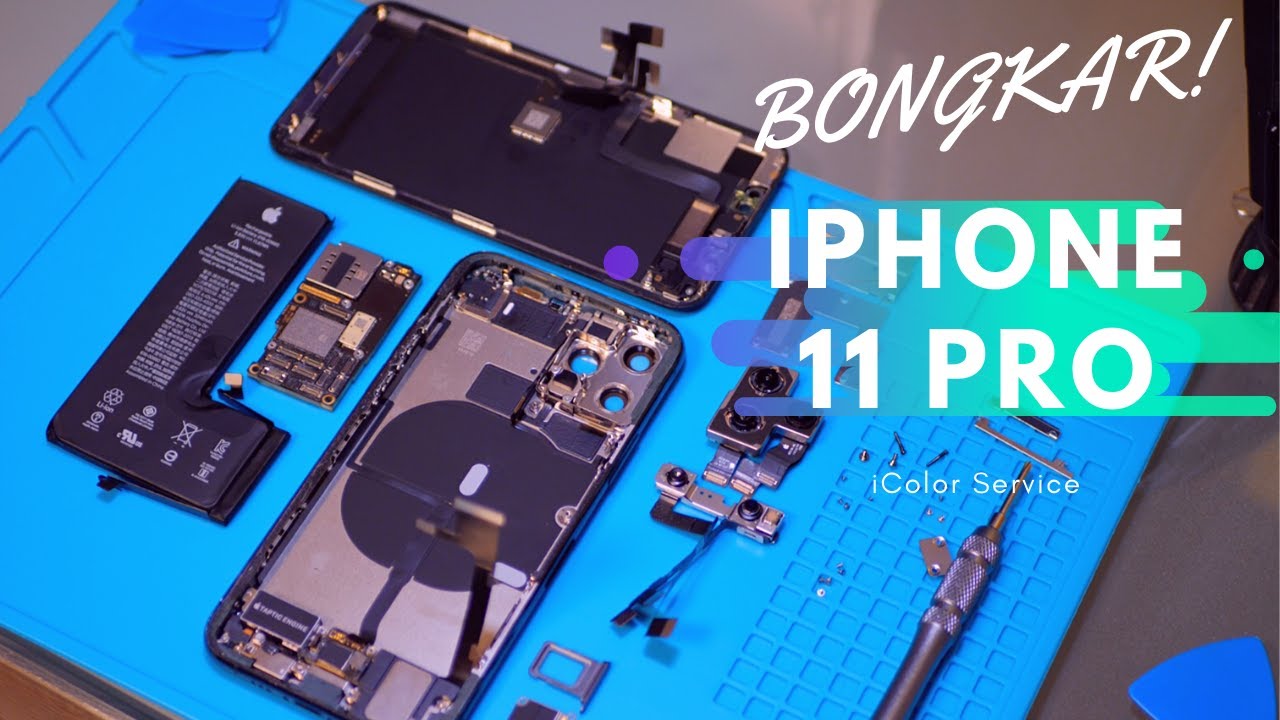 BONGKAR! iPhone 11 Pro by iColor Service - YouTube