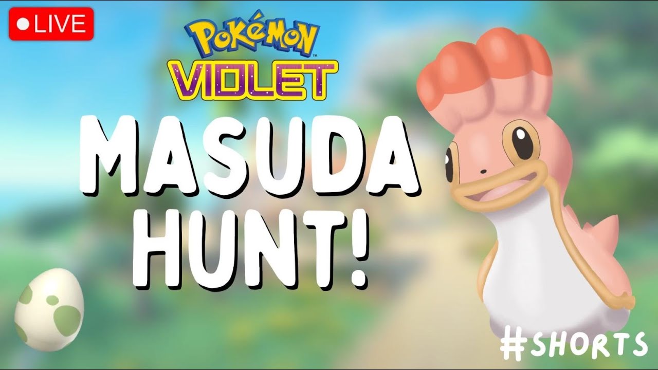🔴 MASUDA HUNTING FOR SHINY SHELLOS! | Live Stream | Pokemon Violet # ...