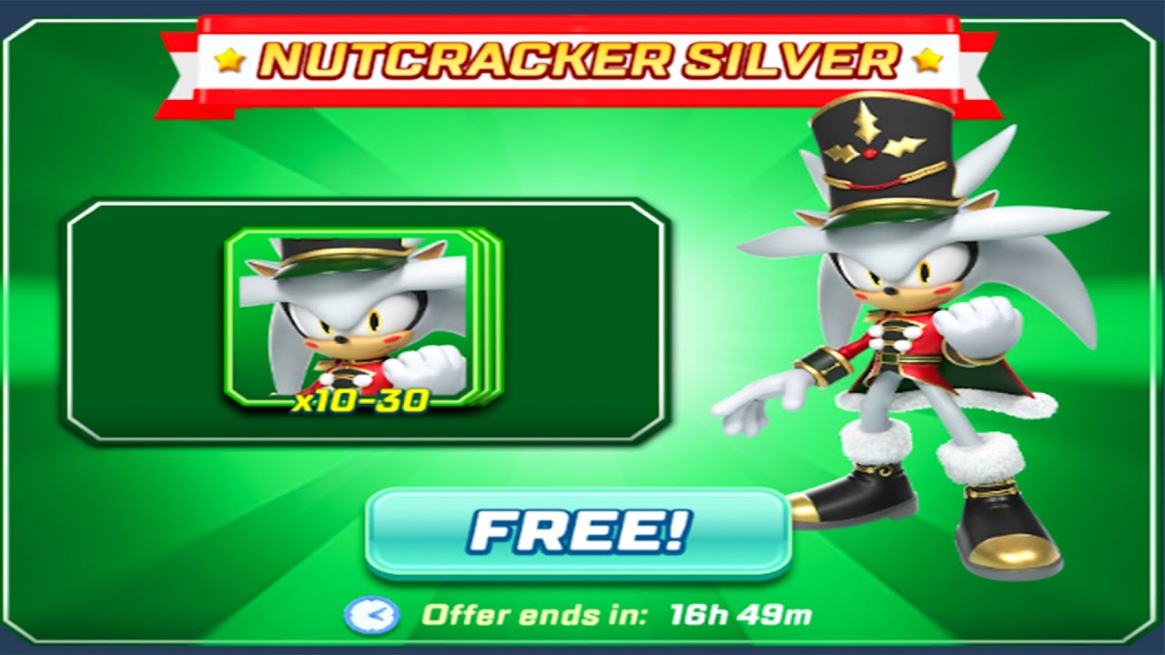Sonic Forces - Nutcracker Silver Event Free Cards (android, ios) Game - YouTube