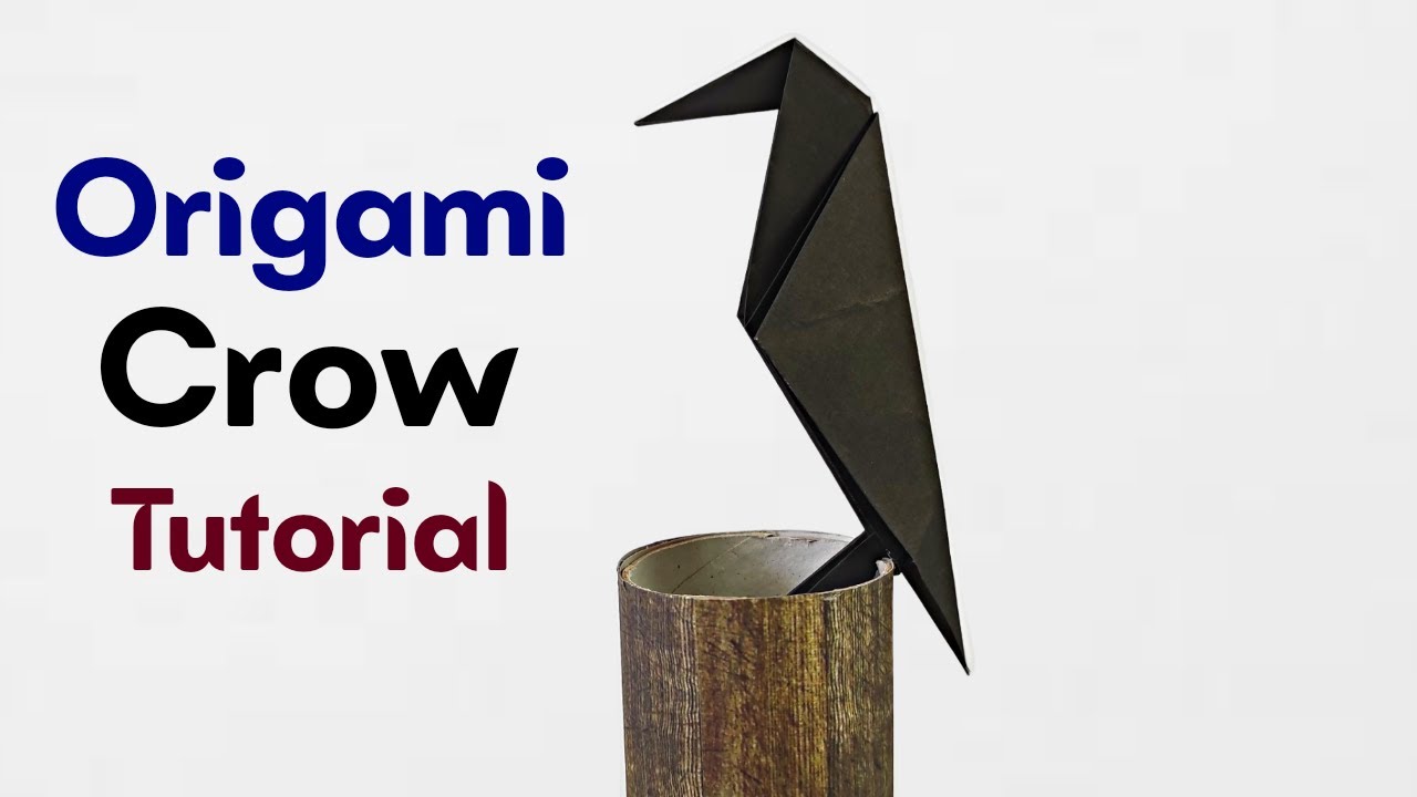 Origami Crow - How to make a paper Crow - Easy Origami Crow with Onix ...
