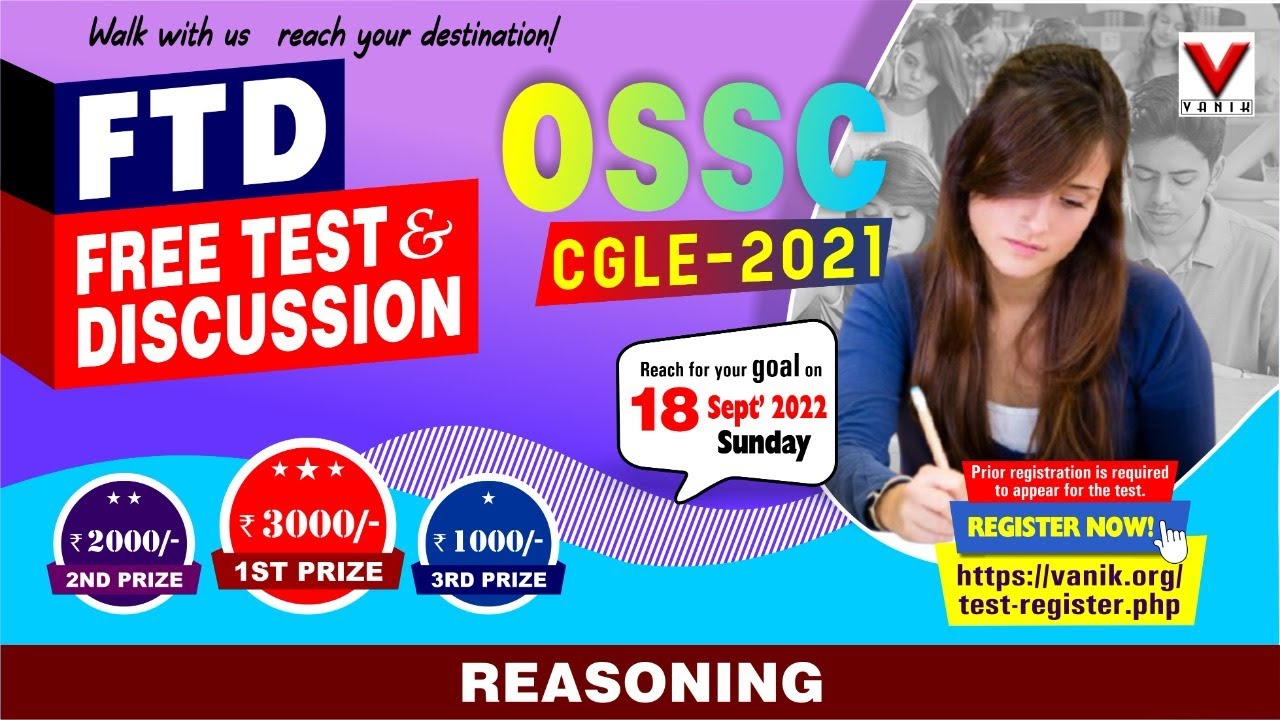 OSSC CGLE FTD || REASONING || FREE TEST AND DISSCUSION OSSC CGLE BY ...