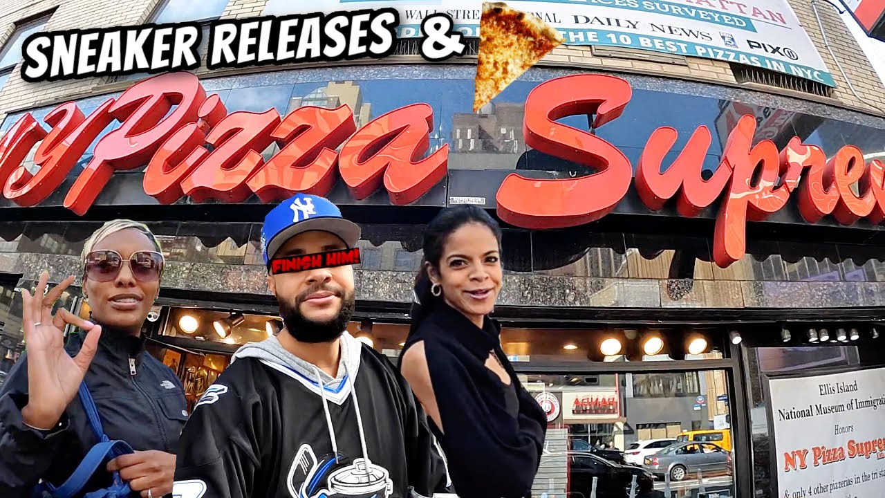 SNEAKER RELEASES & NYC STYLE PIZZA WITH FAMILY - YouTube