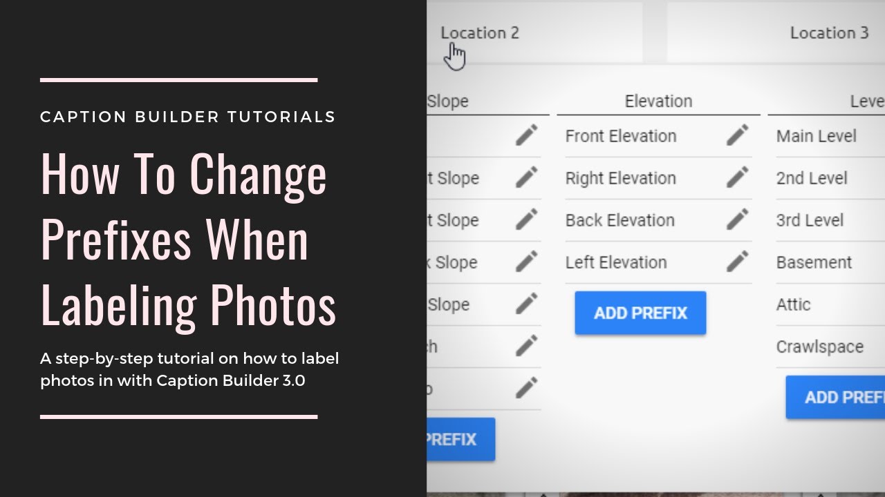 How to Change Prefixes when Labeling Photos - Scope.claims - YouTube