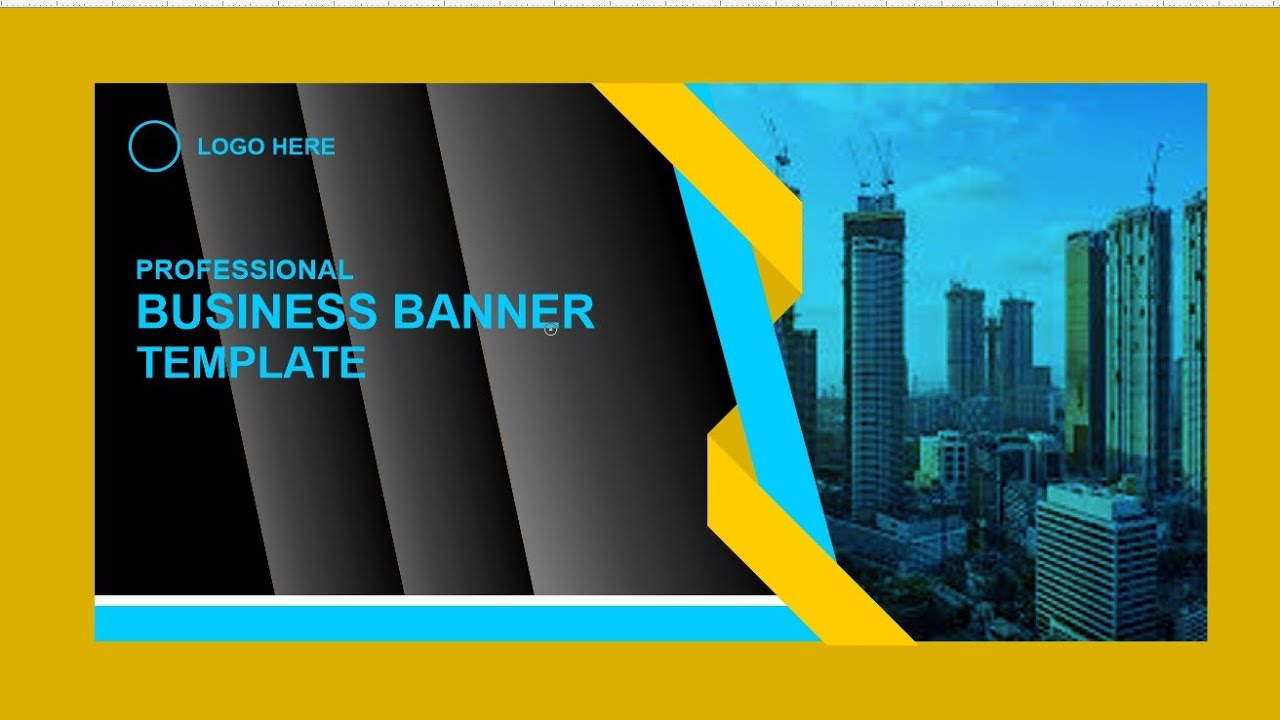 How to design a web banner in coreldraw | 3d Banner design | coreldraw ...