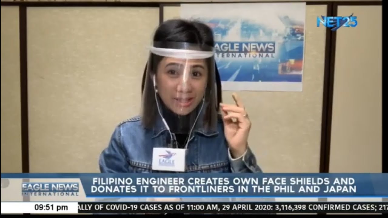 Filipino engineer creates own face shields and donates it to ...