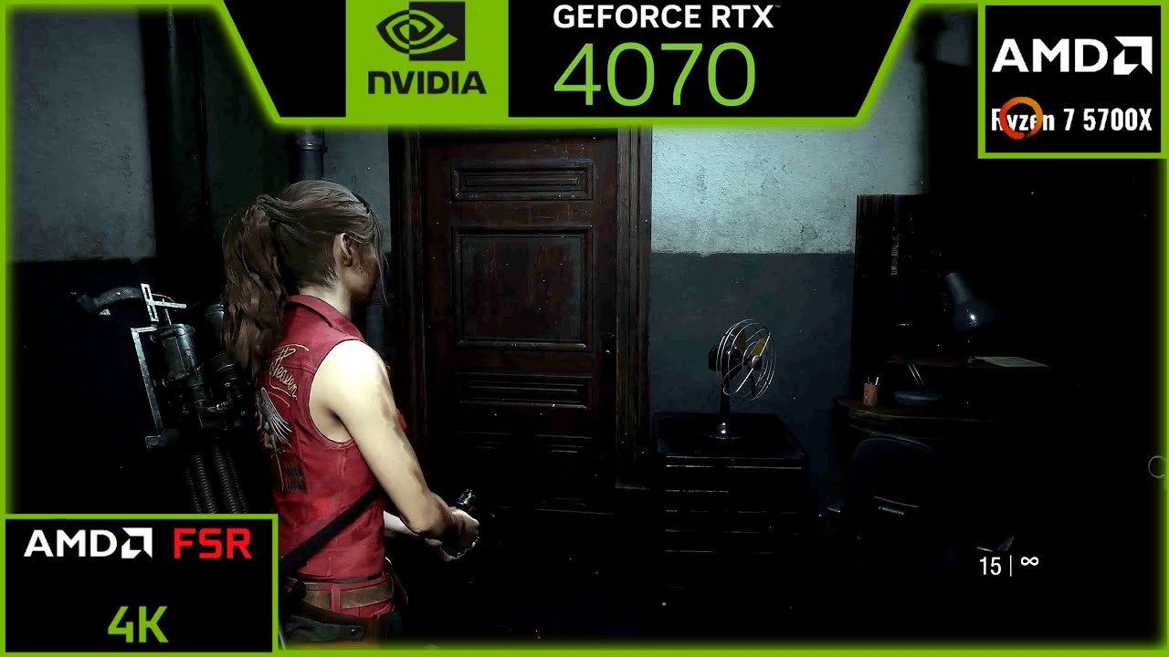 RESIDENT EVIL 2 : RTX 4070 (MAX SETTINGS AMD FSR 4K) - YouTube