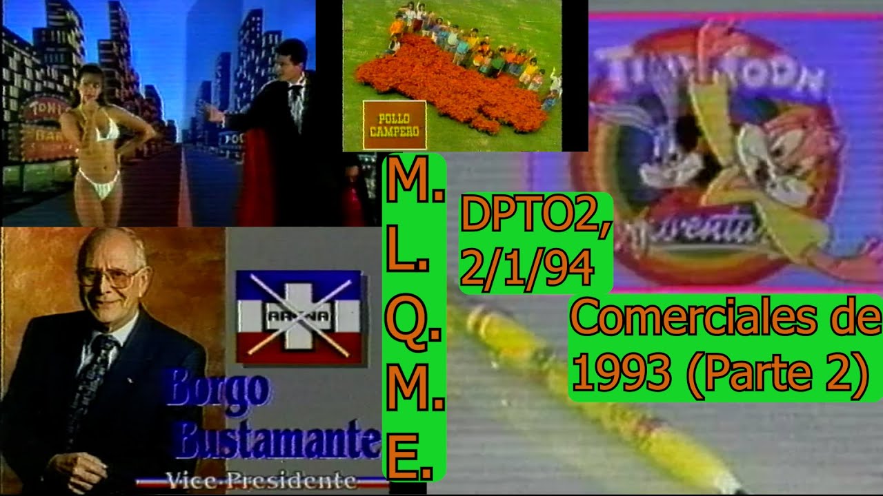 0430 Anuncios de 1993 en 1er DPTO2 de 1994 (Parte 2): M.L.Q.M.E. - Domingo Para Todos, 2/1/1994 ...