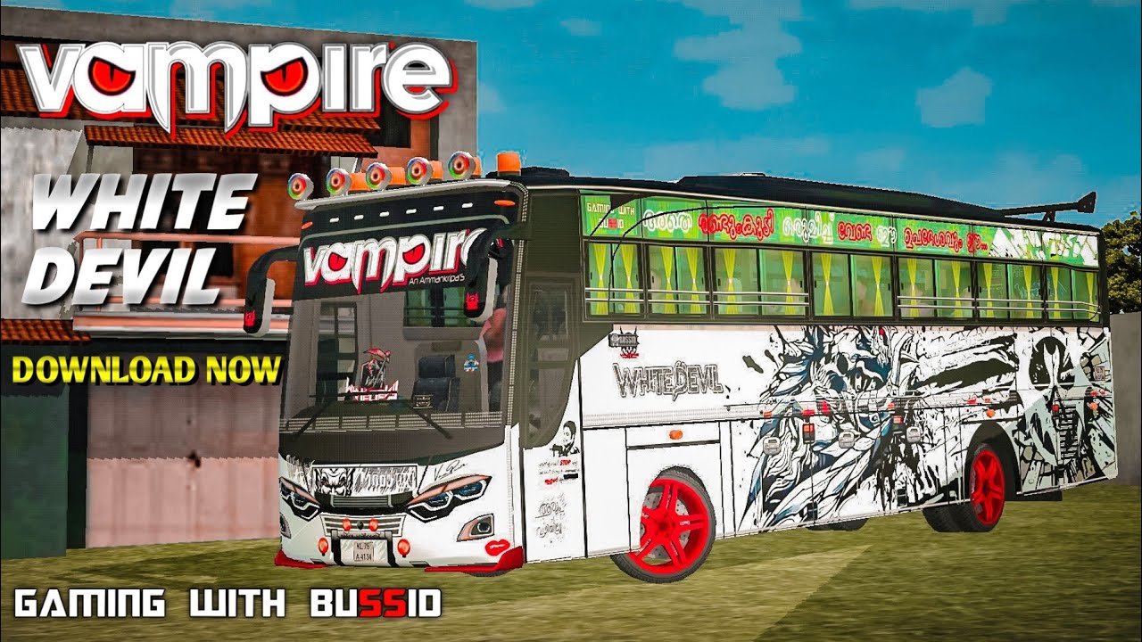 Vampire bus 4K UHD livery for bussid || #gamingwithbussid || #Vampire ...