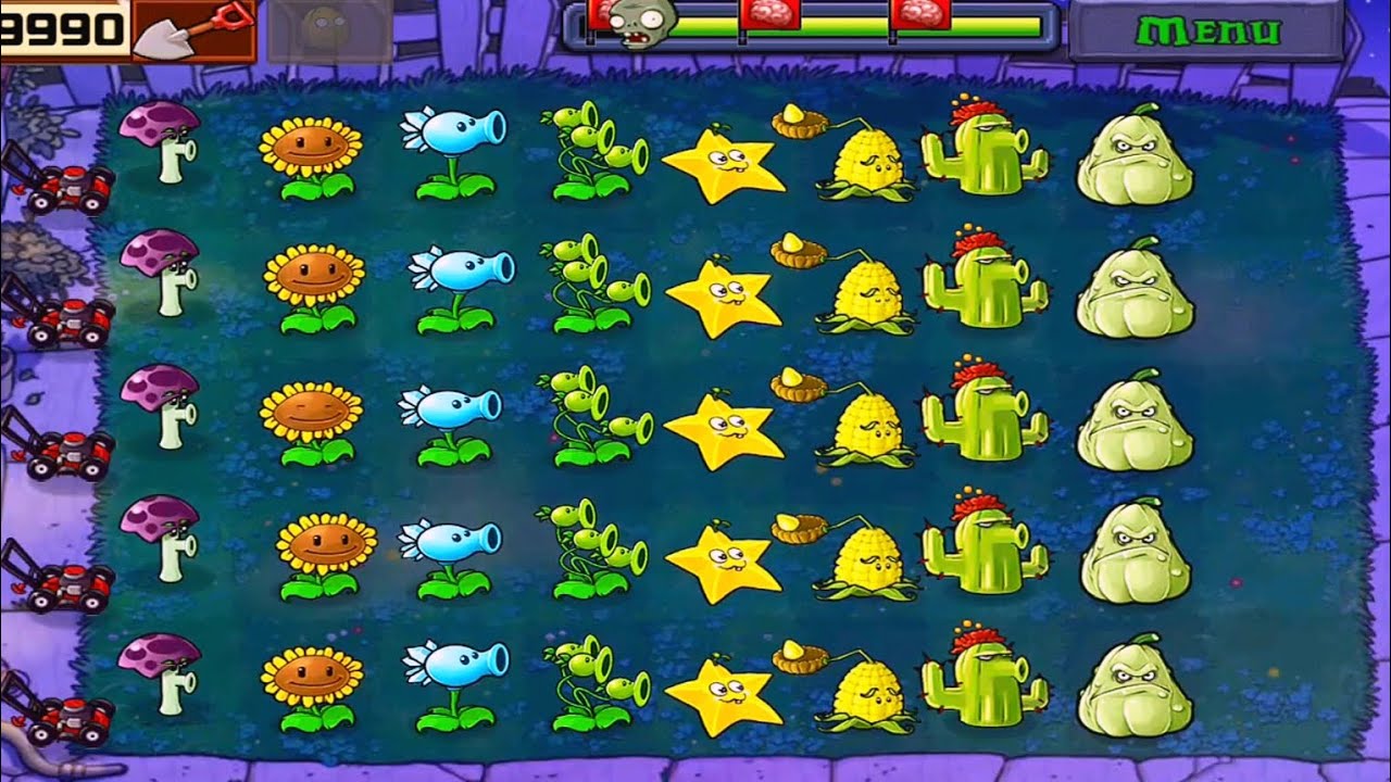 PVZ Gameplay | Adventure Night | Level! 7/8 Completed Full HD Gameplay ...