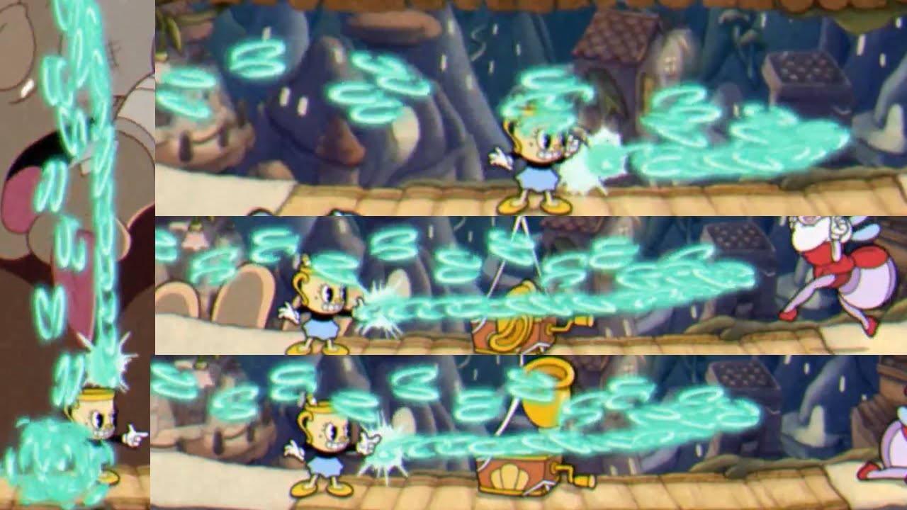 Mega Ultimate Extreme Fire Rate Cuphead DLC Bosses (Roundbout)(With Ms ...