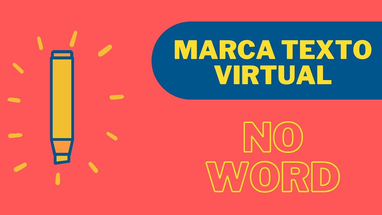 Marca texto virtual no word - YouTube