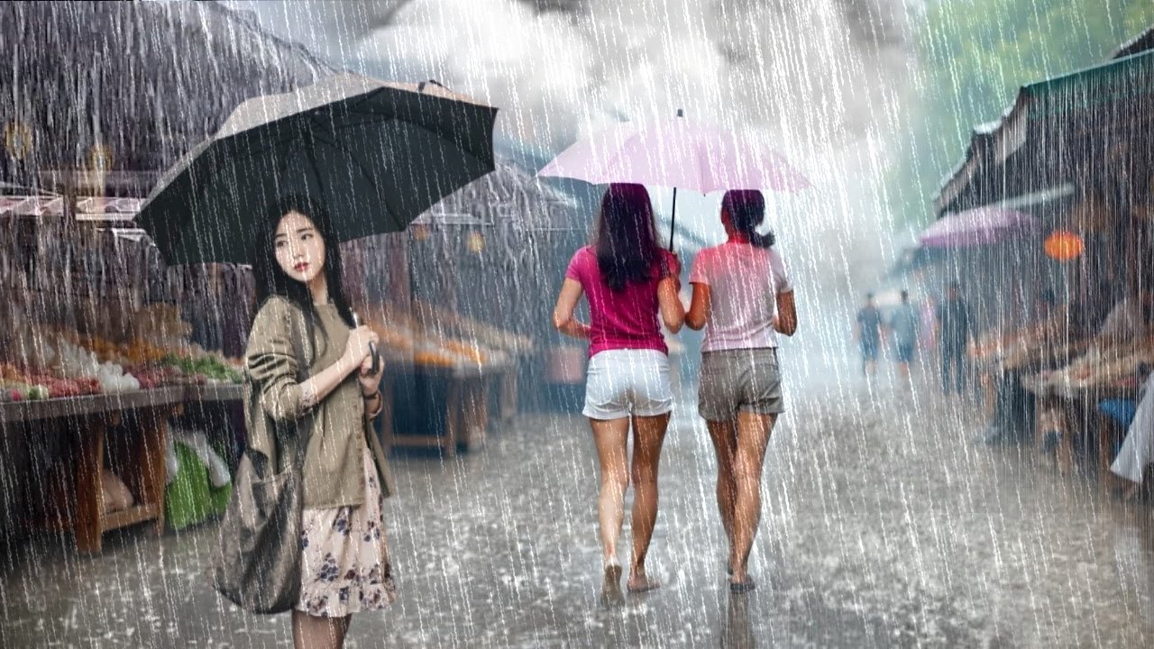 SCARIEST STORM EVER! ⚡🌧️ Extreme Thunder & Heavy Rain in Indonesia ...