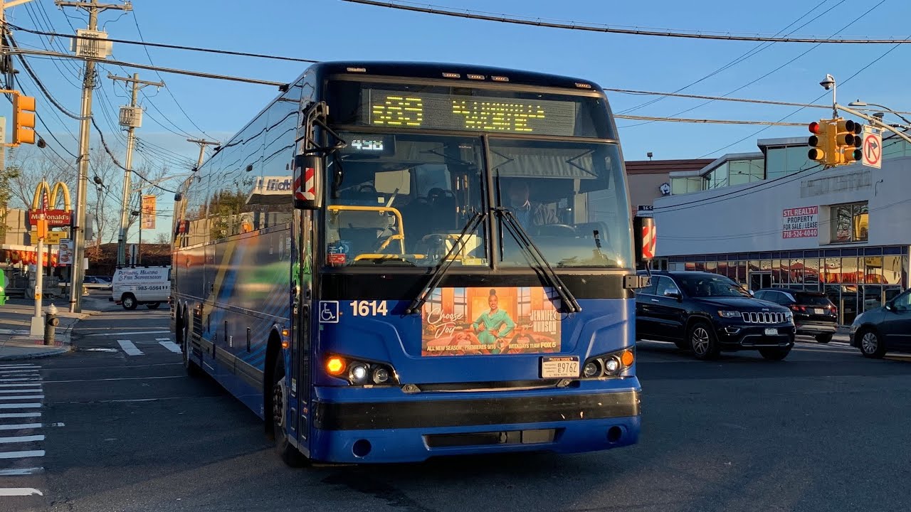 Eltingville-Hylan Blvd Bound 2022 Prevost X3-45 1614 S89 Limited Bus At ...