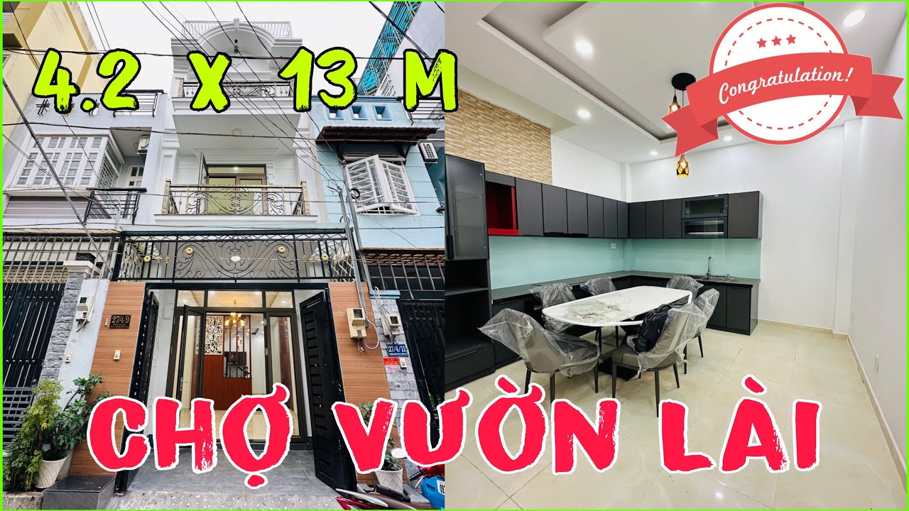 Bán nhà chợ vườn lài quận 12 (ms 6385) Nhà đúc 4 tấm, sổ hồng riêng ...