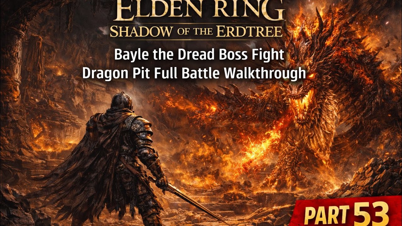 Bayle the Dread Boss Fight Dragon Pit Full Battle walkthrough Elden ...