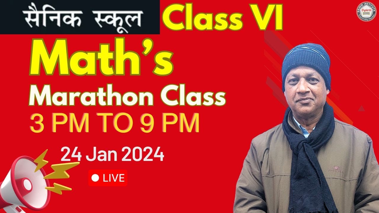 Math's Marathon Sainik School | By Gauri Shankar Sir | Sainik Institute ...