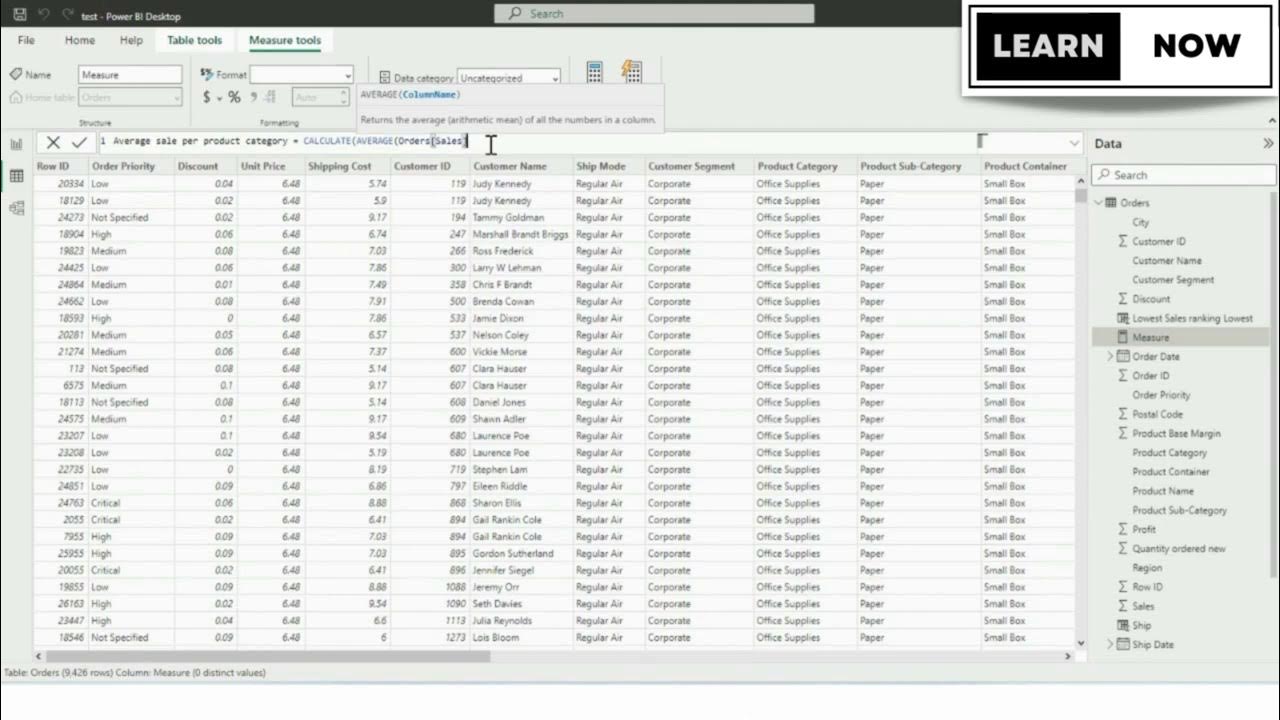 How to Create a New Measure in Power BI | Power BI Tutorial for ...