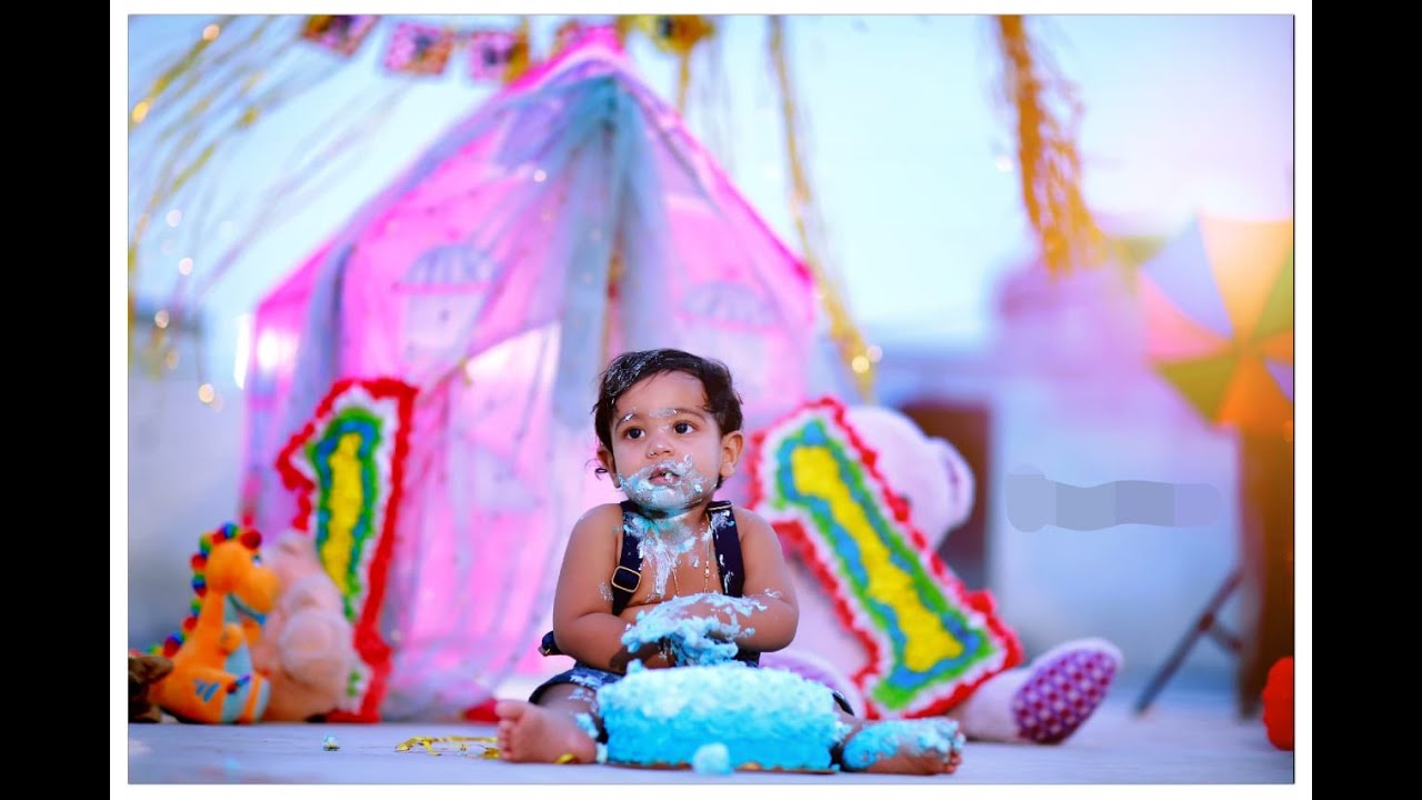 Cake smash Sharvil Reddy - YouTube