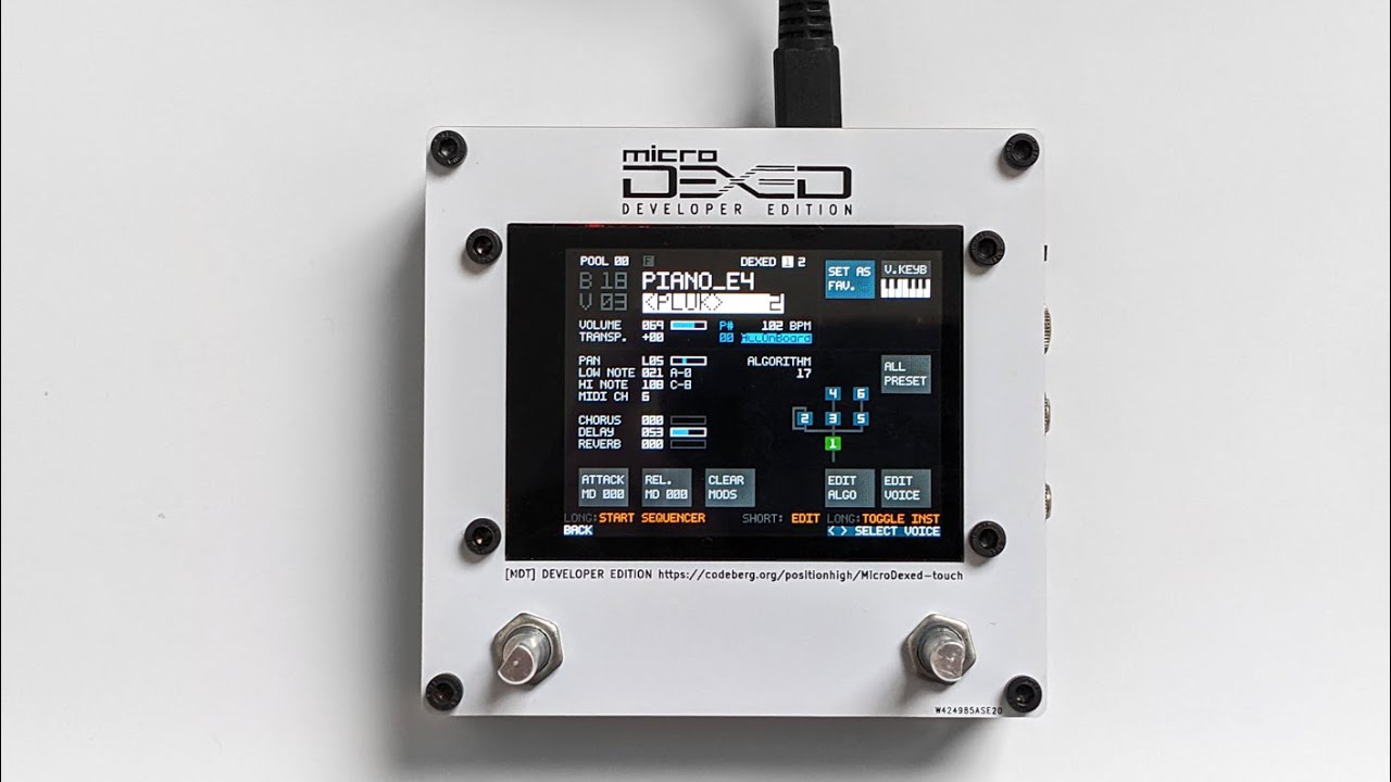 pcb-based enclosure for Microdexed - Touch - YouTube
