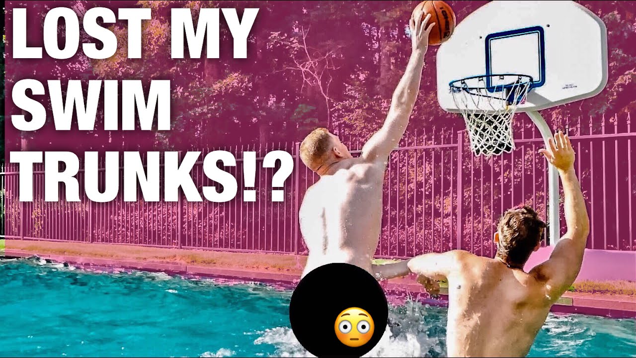 WARDROBE MALFUNCTION IN THE POOL?! 7FT BASKETBALL PLAYER - YouTube