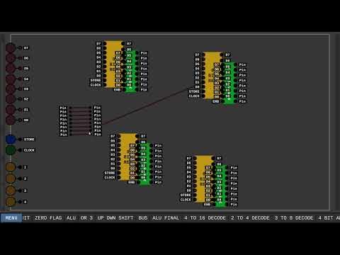 Digital Logic Sim. BUILDING A COMPUTER( part 15 ) making 4x 8-bit ram. - YouTube