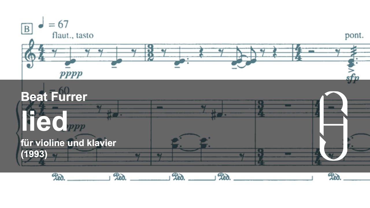 Beat Furrer : Lied (1993) - YouTube