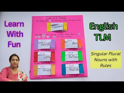 Singular Plural Nouns | One and Many Words | English TLM | TLM for Primary School | Learn with ...