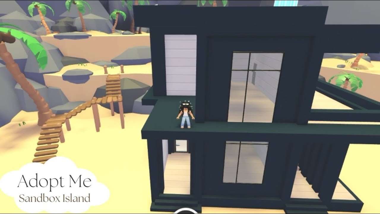 Modern Fall Home Exterior Speed Build | Sandbox Island | Roblox Adopt ...