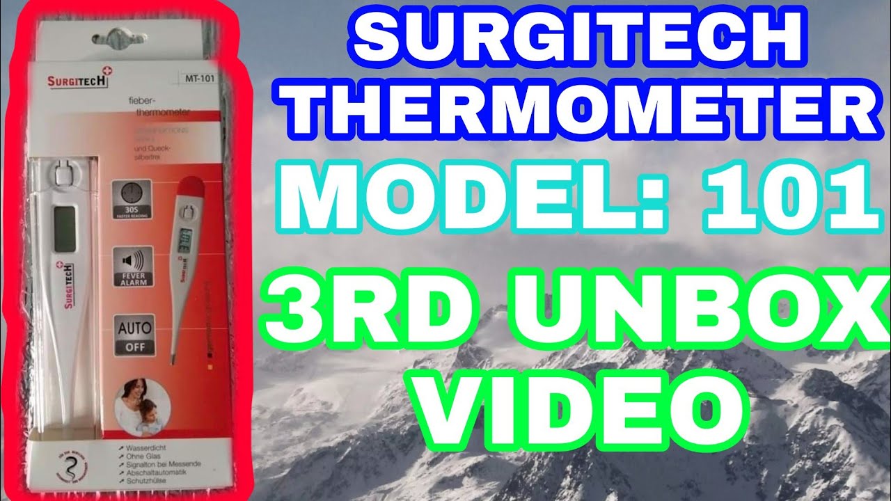 UNBOXING SURGITECH DIGITAL THERMOMETER 🌡️ - YouTube